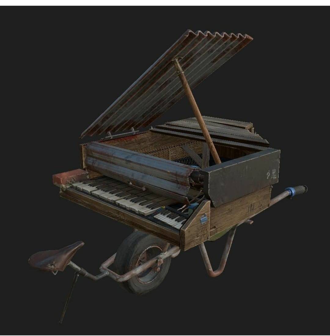 Wheelbarrow piano posted on the rust instagram | Scrolller
