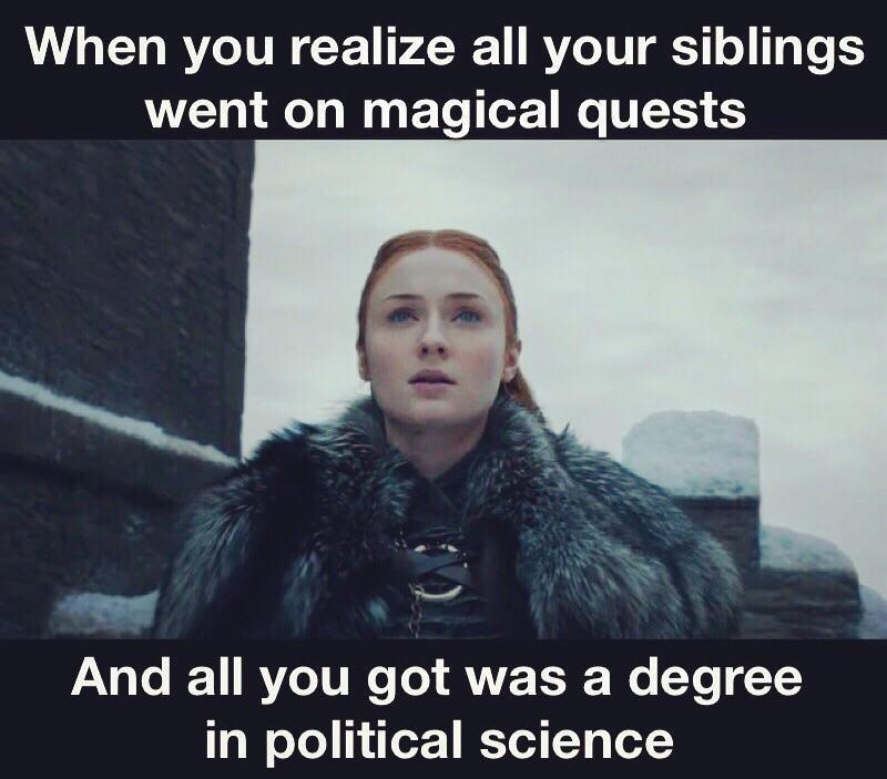 When people think Sansa will get the iron throne | Scrolller