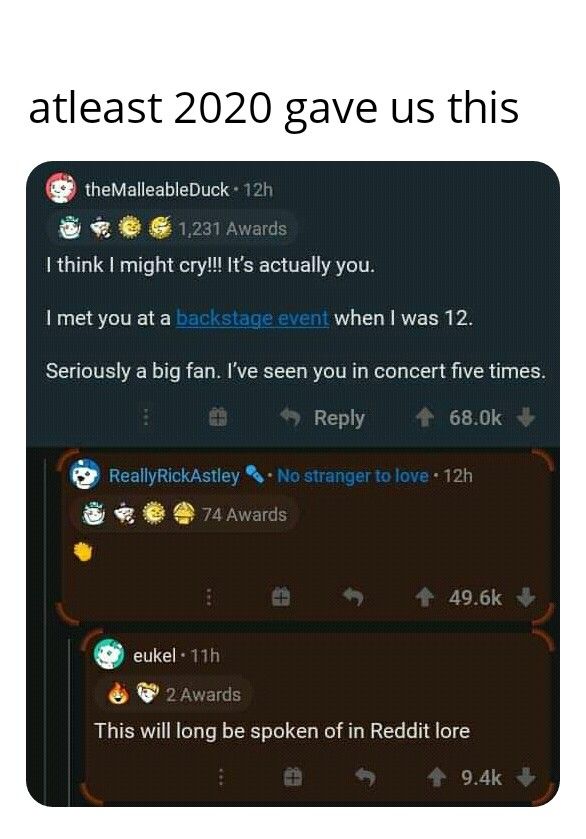 When rick astley got rick rolled | Scrolller