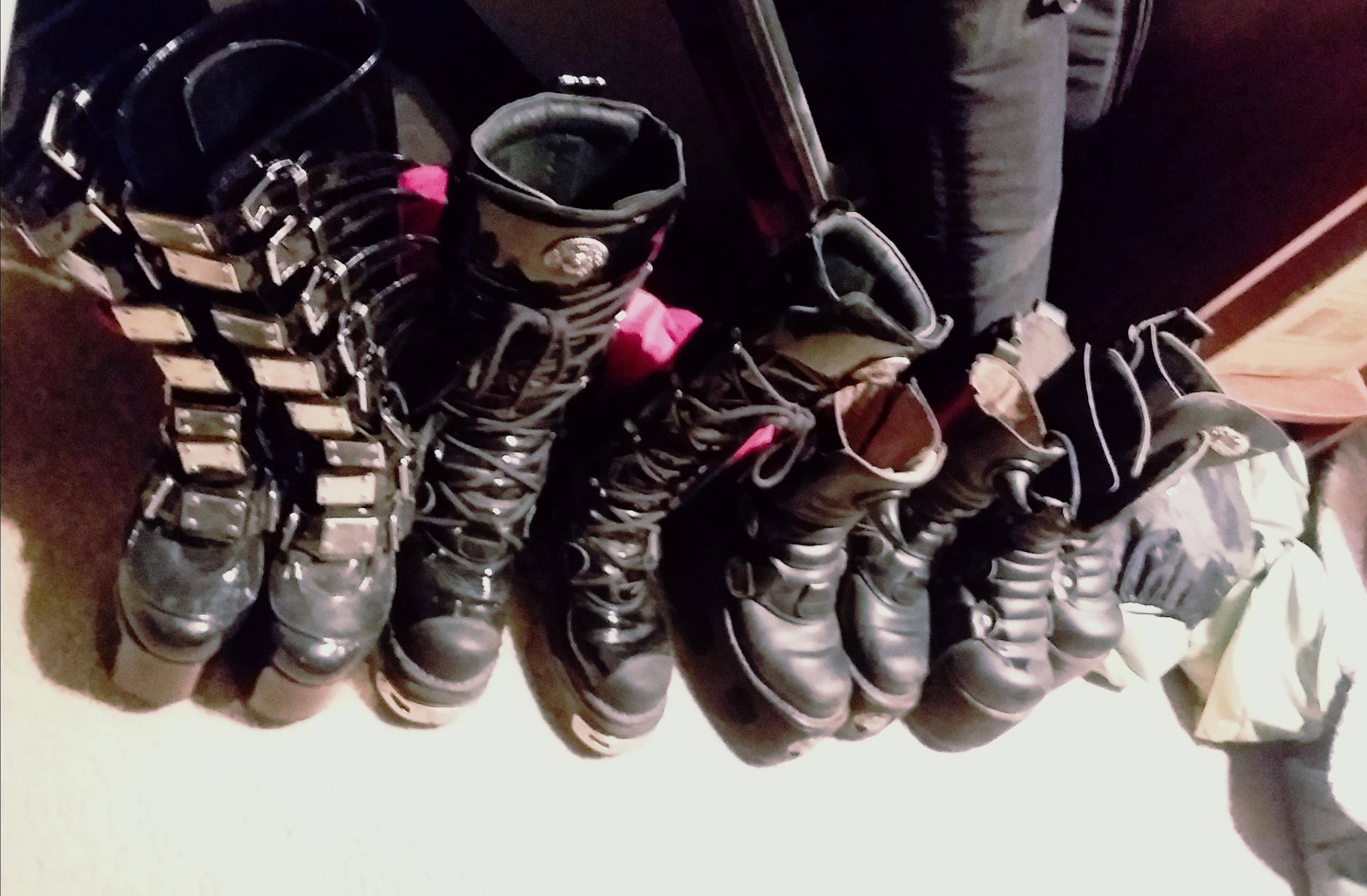 When you like big stompy boots you closet looks like this. | Scrolller