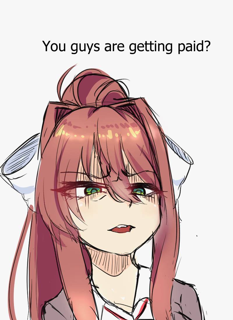 Whenever I see DDLC artists getting commissions | Scrolller
