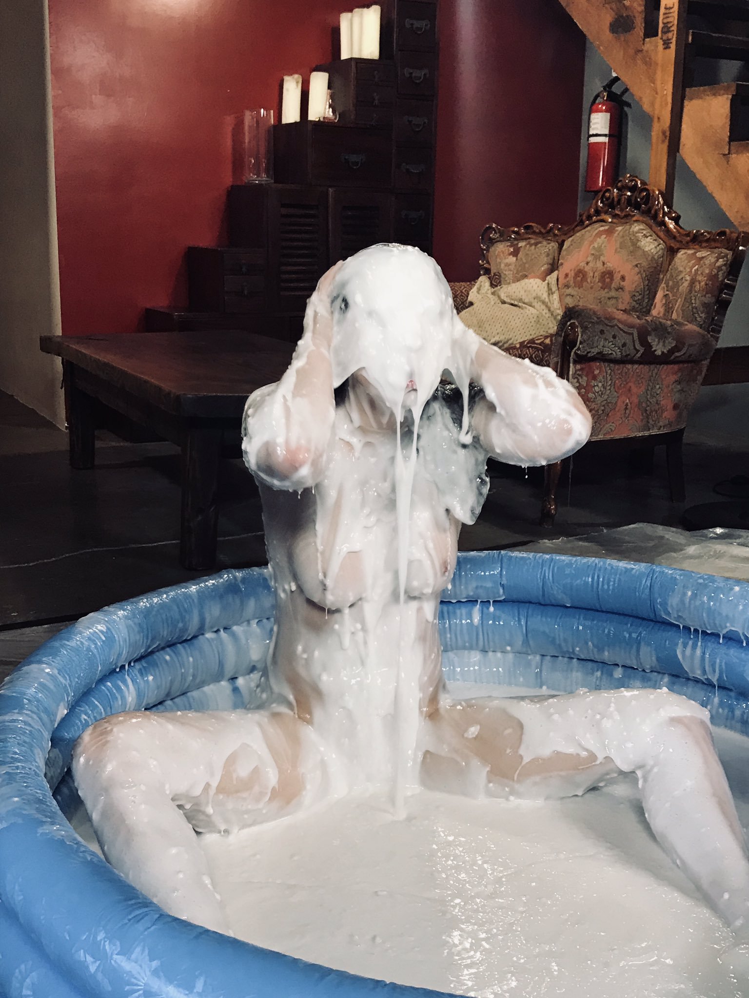 White Slime Pool - Anyone Know Where This Is From? | Scrolller