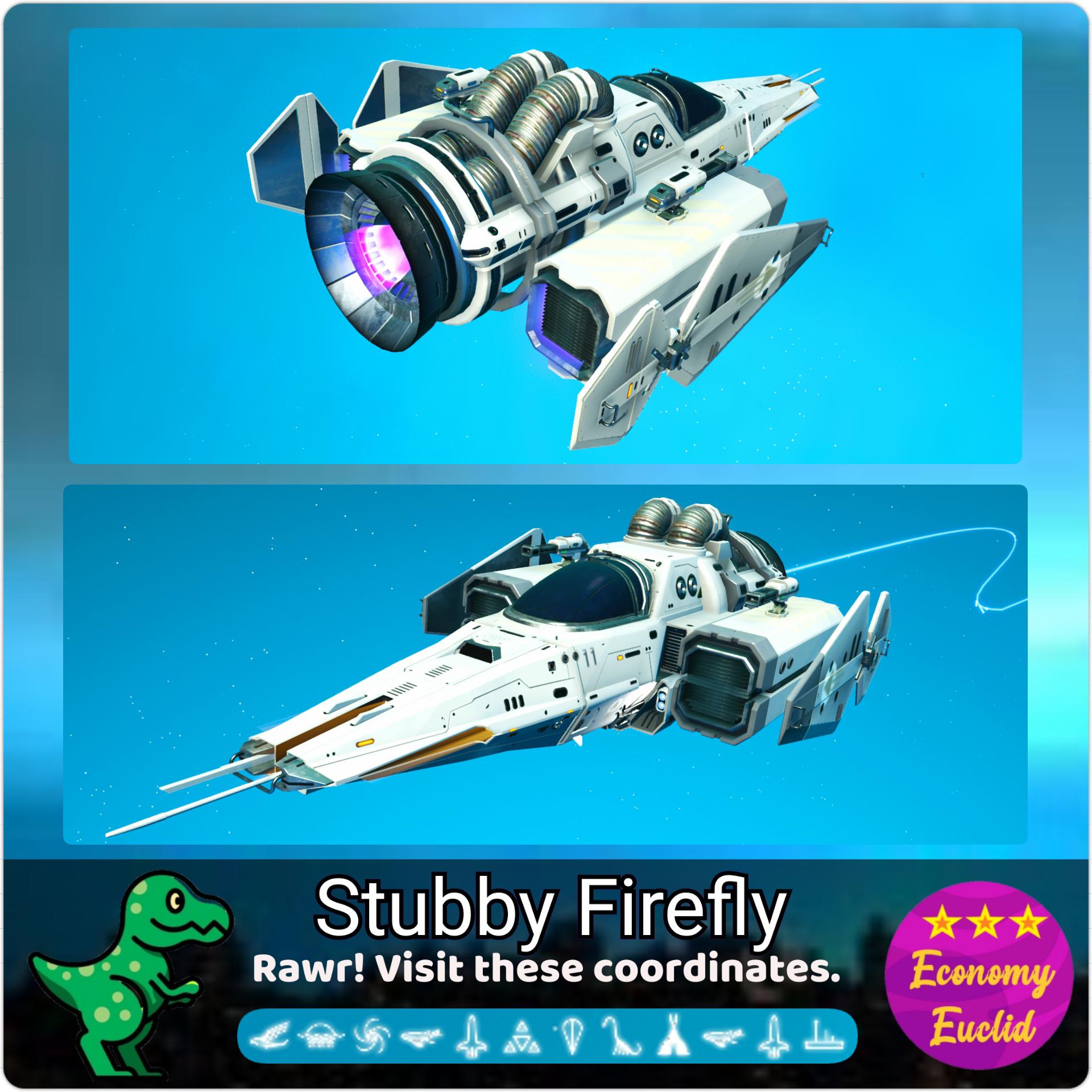 White with Grey accents Stubby Bowie Fighter with Firefly boosters. | Scrolller