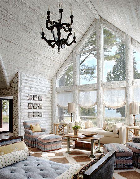 Whitewashed Rustic Chic Cabin | Scrolller
