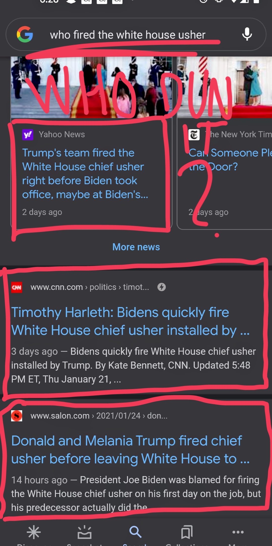 Who fired the Chief Usher??? | Scrolller