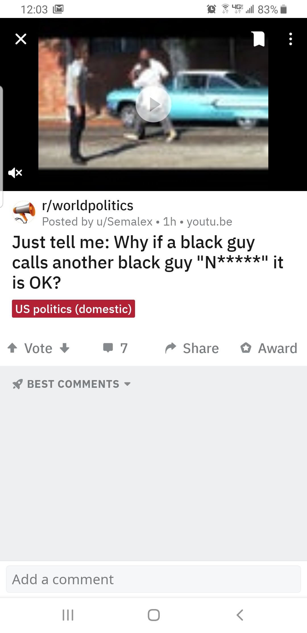 Why are these idiots so obsessed with the n word? | Scrolller