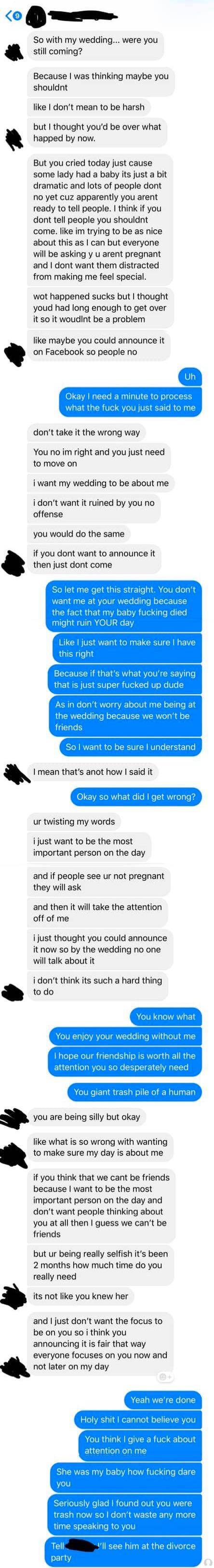 Why are you mourning your stillborn daughter? You didn’t know her. Get over it so there are no ...