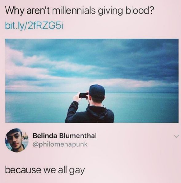 Why aren't millennials giving blood? | Scrolller