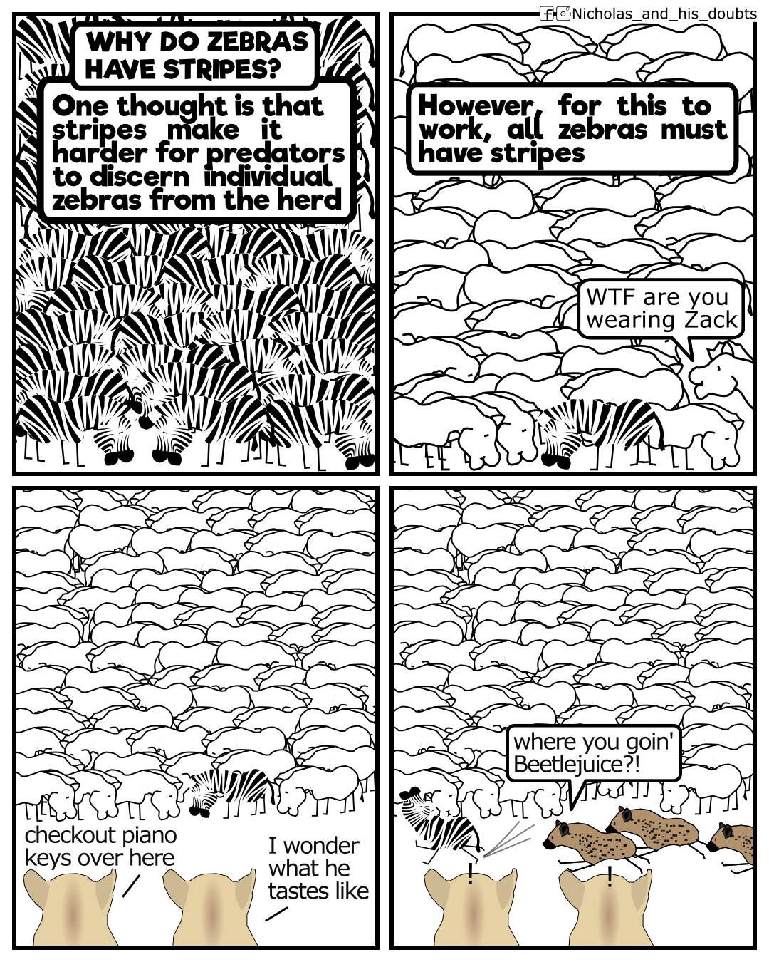 Why do zebras have stripes? [OC] | Scrolller