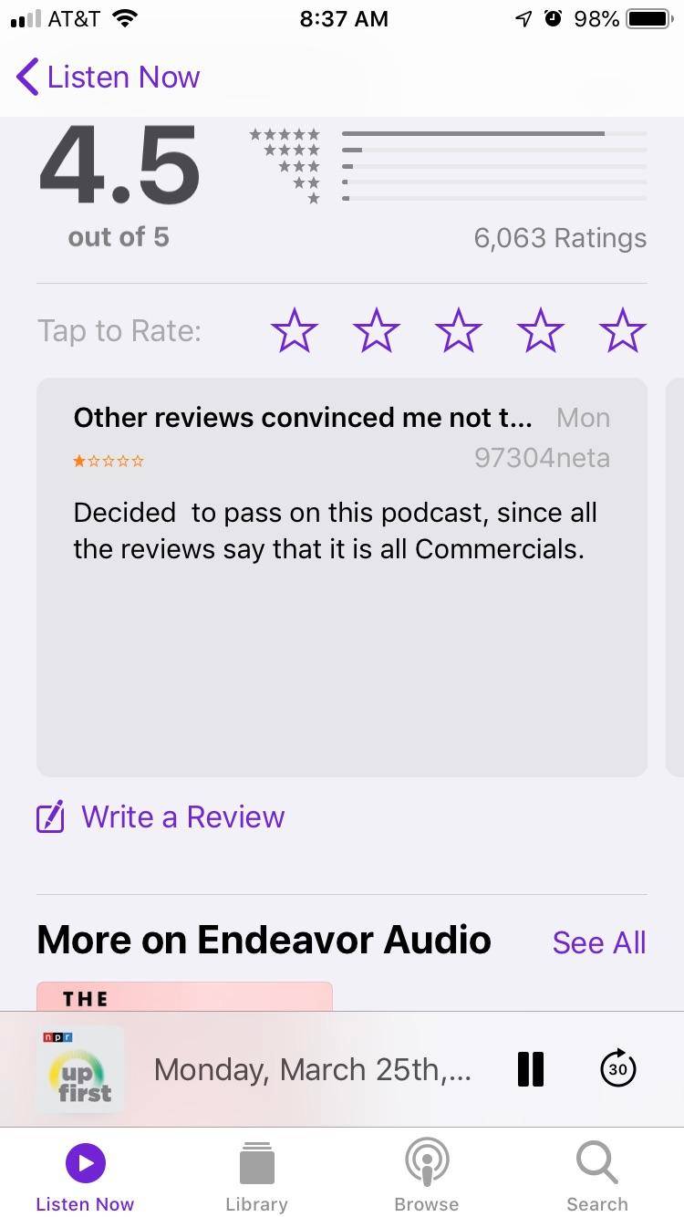Why even leave a review though? | Scrolller