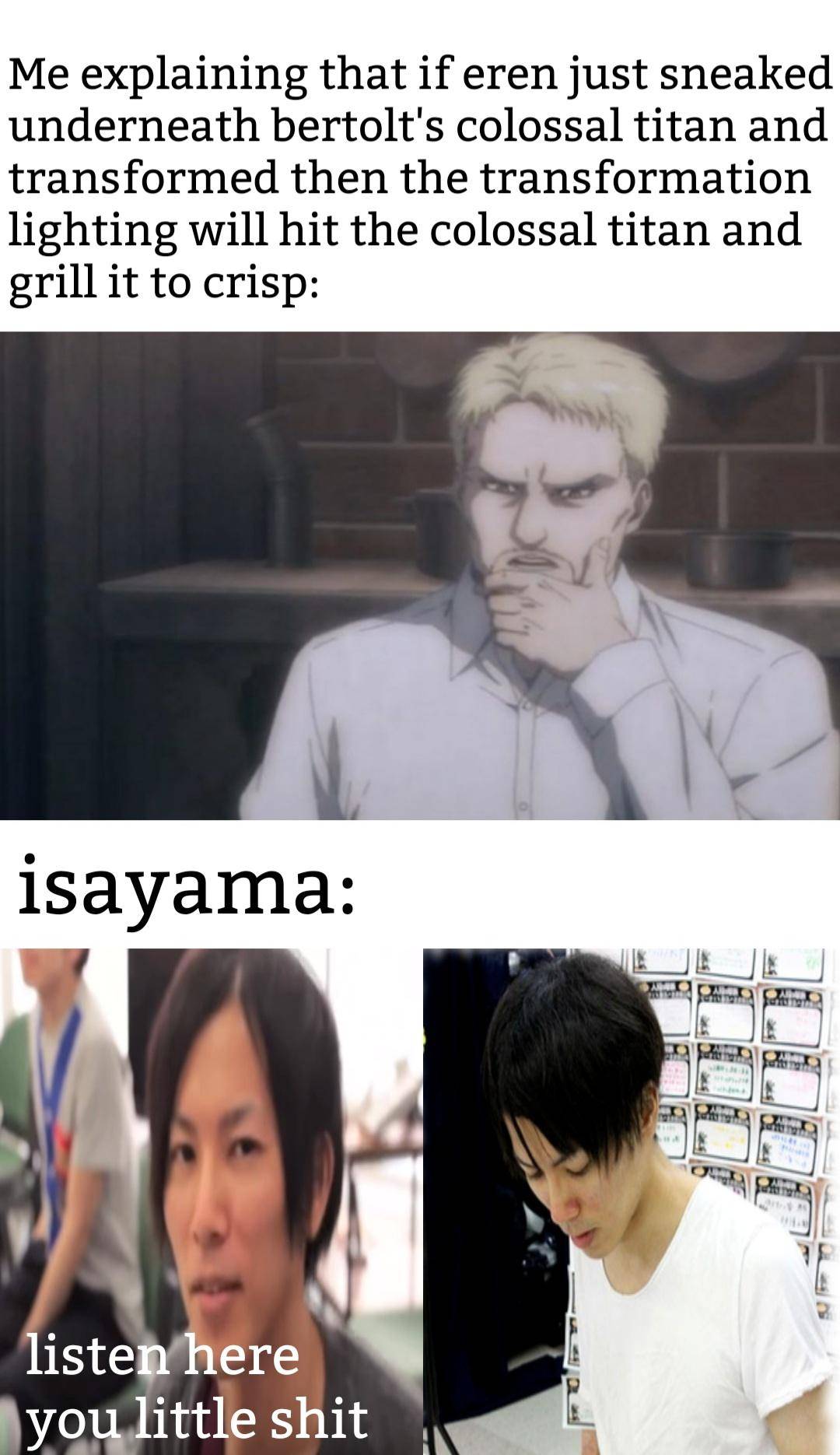 Why you mad isayama san ? | Scrolller