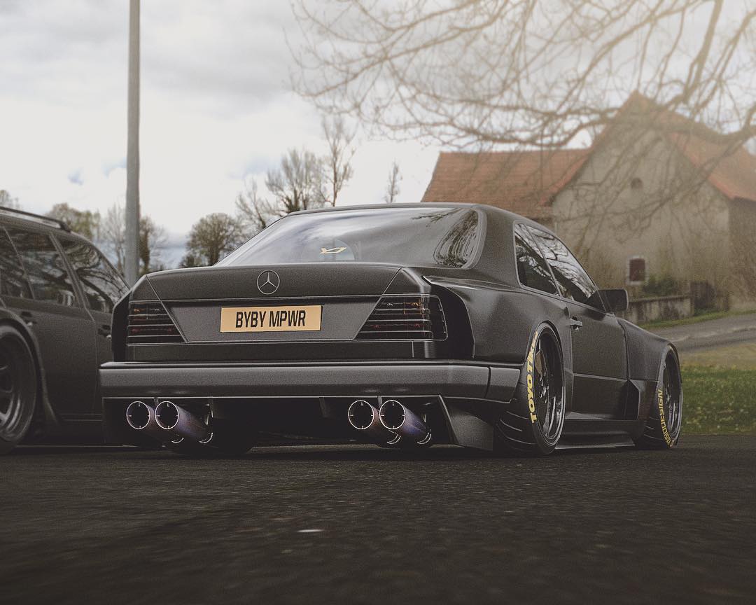 Widebody Mercedes-Benz W124 E-Class Coupe | Scrolller