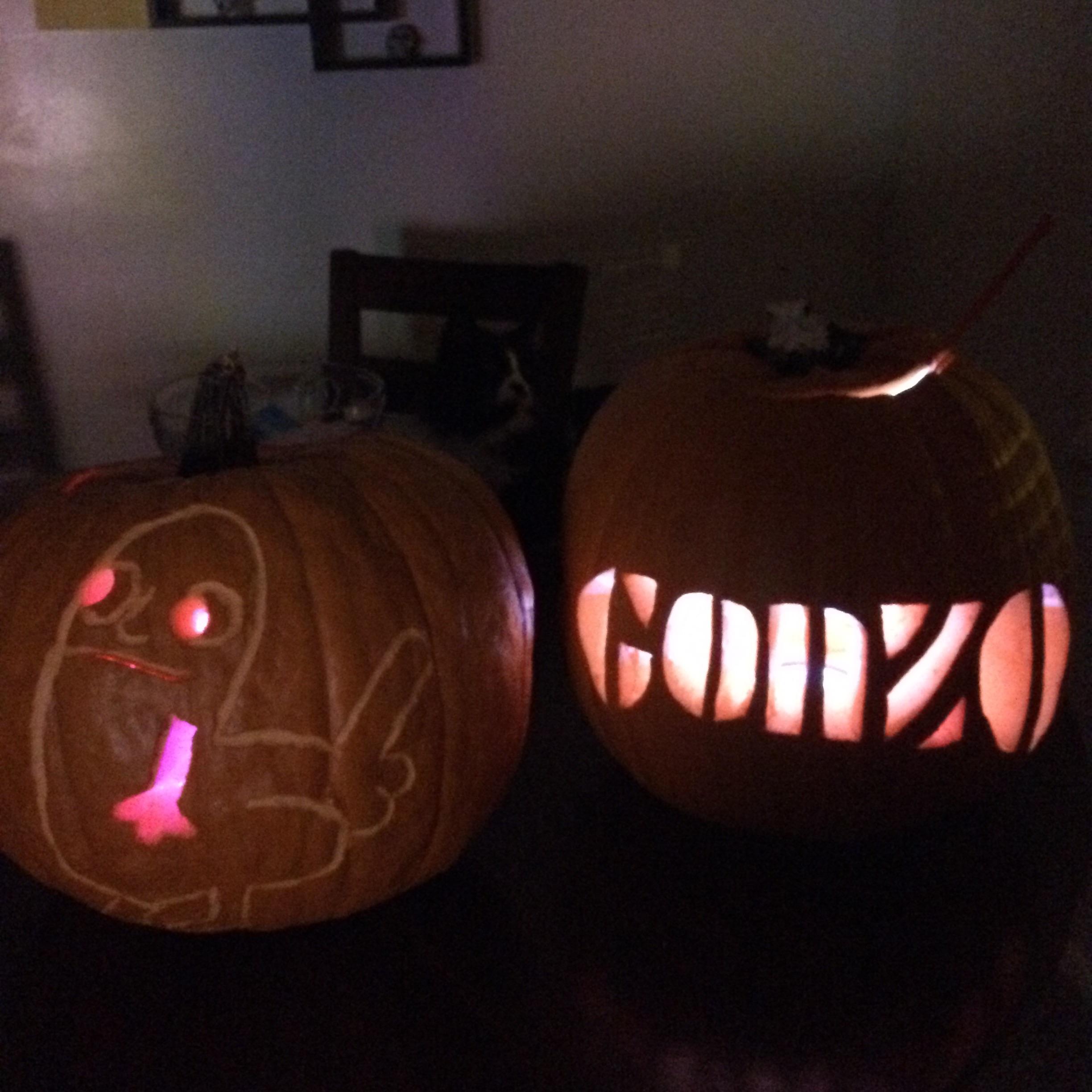 Wife and I carved some pumpkins. | Scrolller