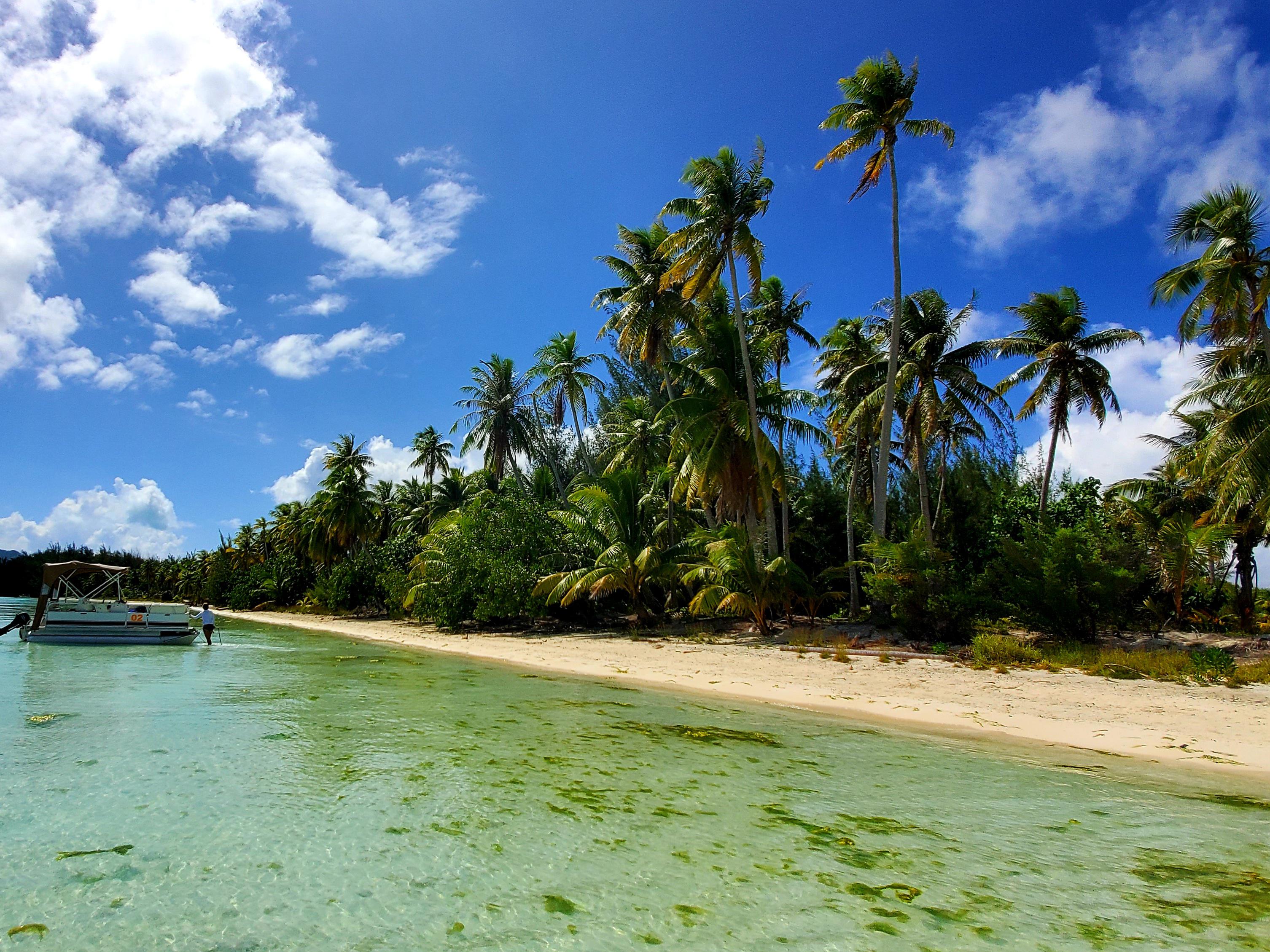 Wife and I rented a boat in Bora Bora and had several beaches completely to ourselves. | Scrolller