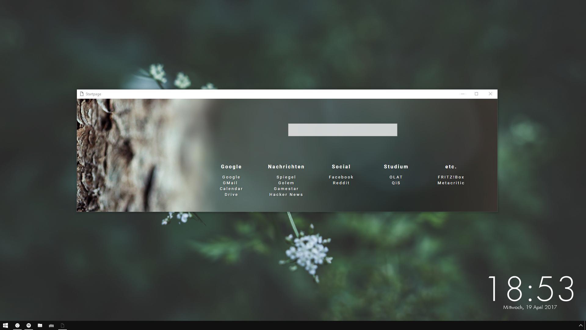 Windows 10, Rainmeter & Startpage | Scrolller