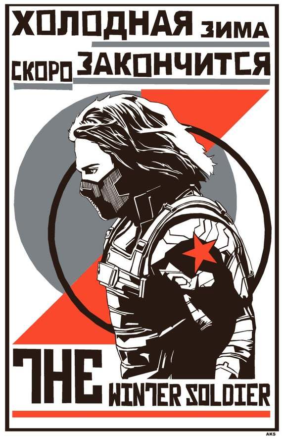 Winter Soldier Propaganda Poster by Abby Shaffer | Scrolller