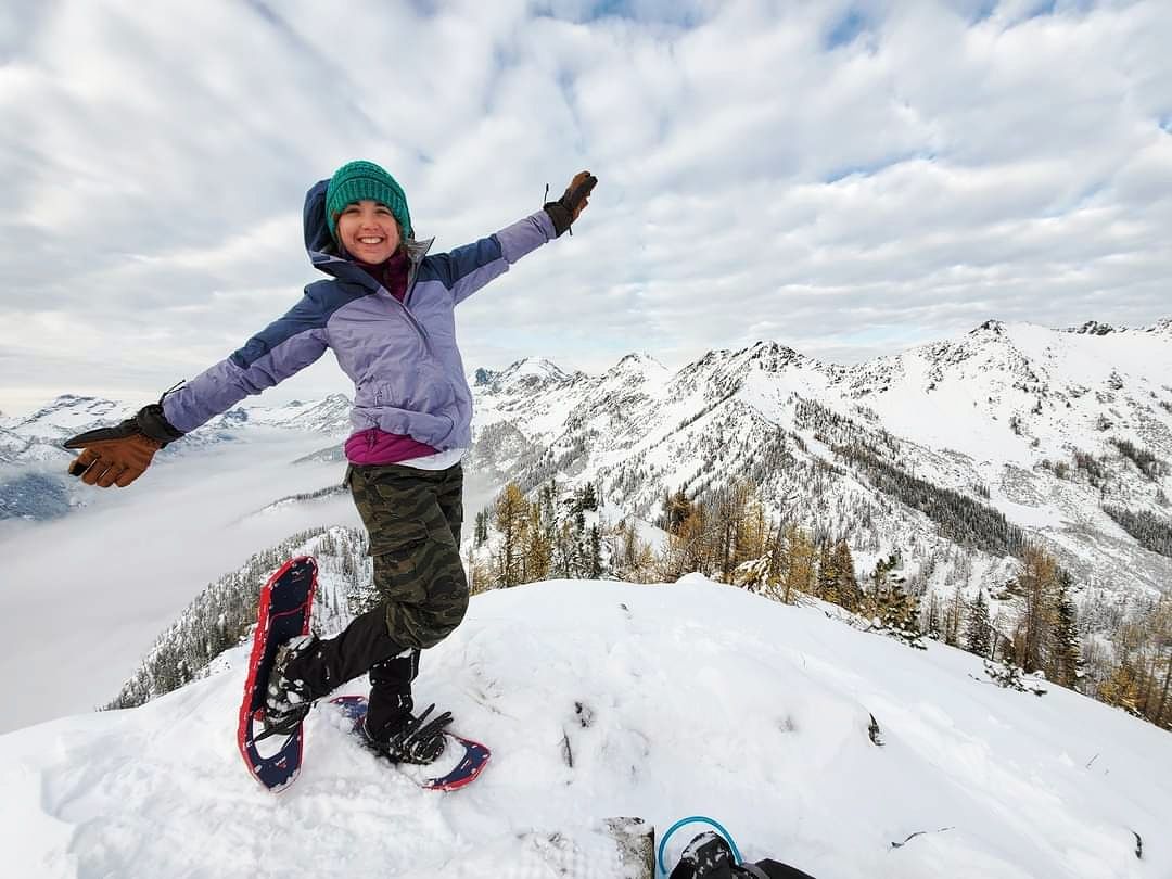 Winter wonderland in October!! Snowshoe up Carne Mountain!! | Scrolller