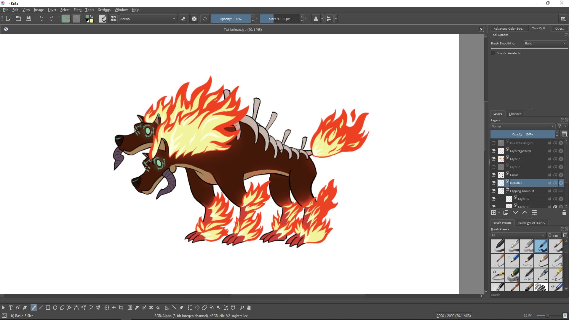 WIP: Cartoon Twinbellows | Scrolller