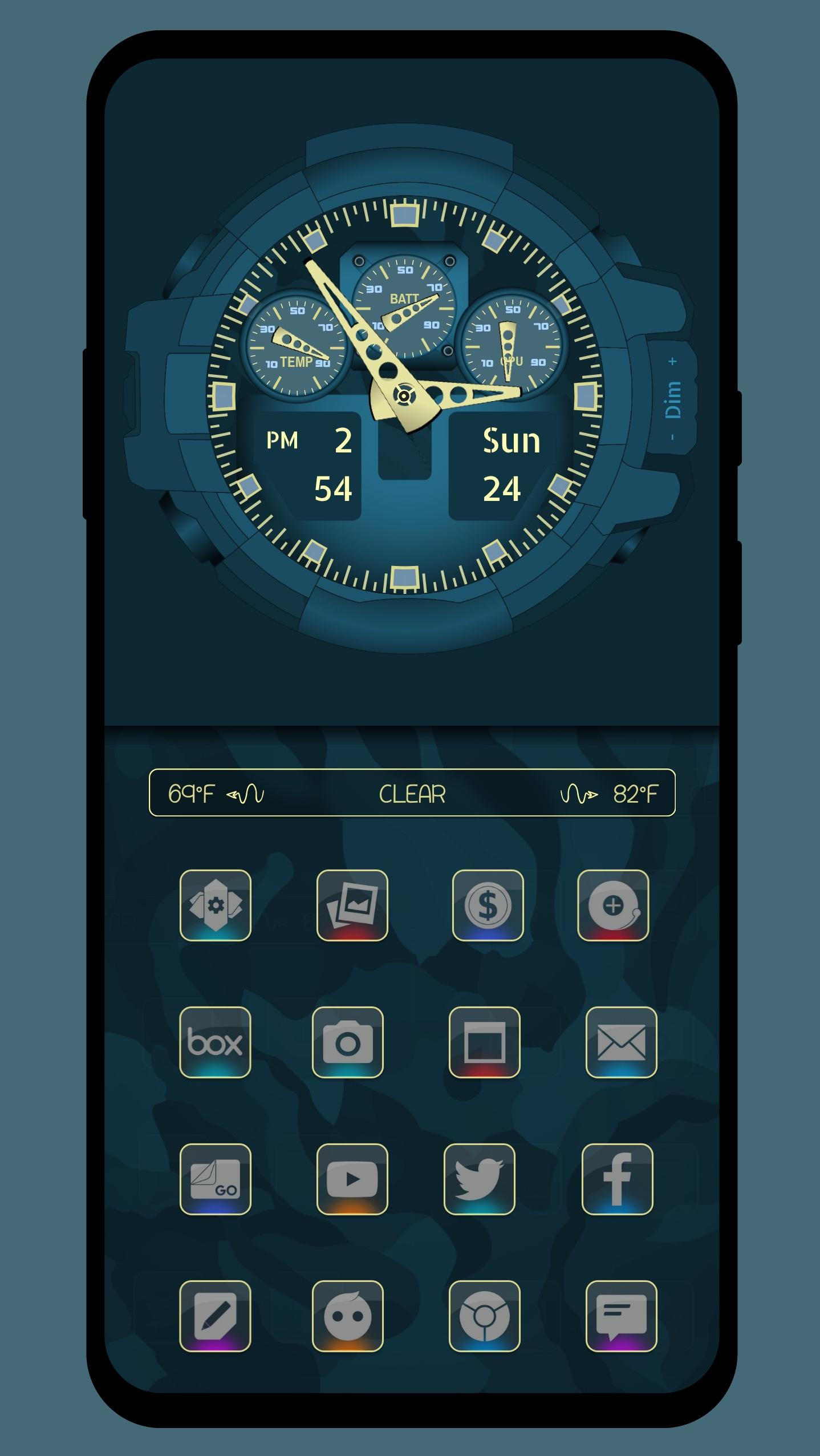 WIP of a G-Shock Watch Recreation Using Adobe Illustrator & KLWP | Scrolller