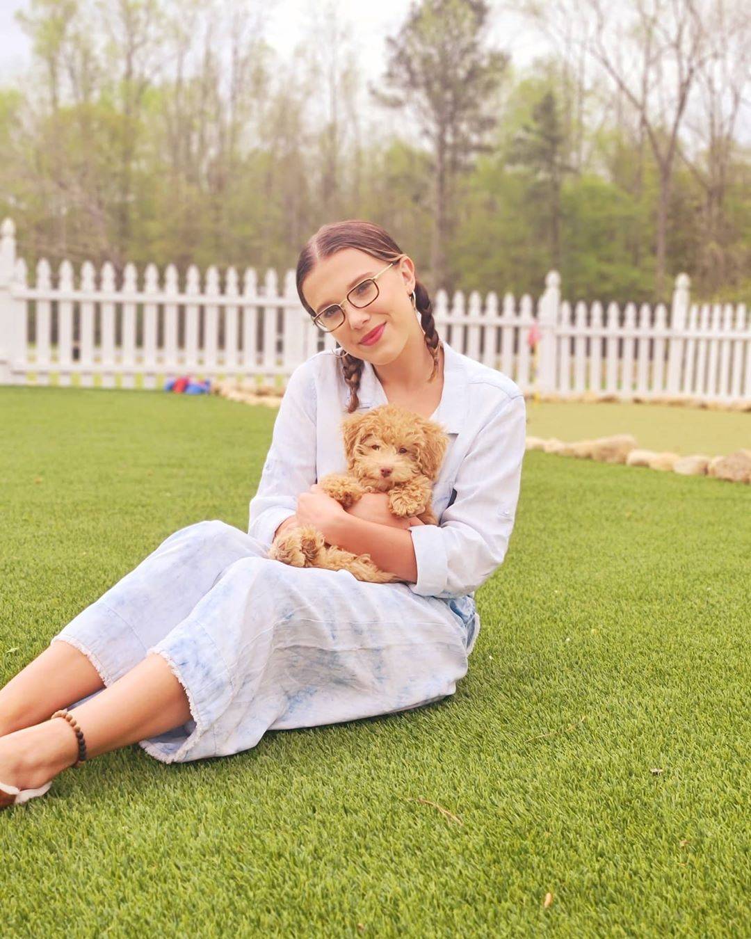 With her dog | Scrolller