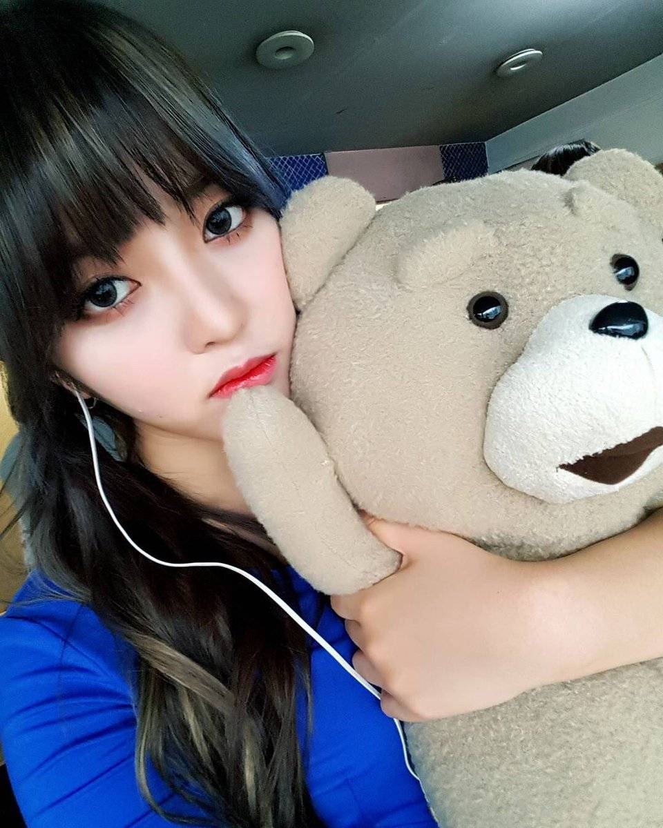 With her friend Ted | Scrolller