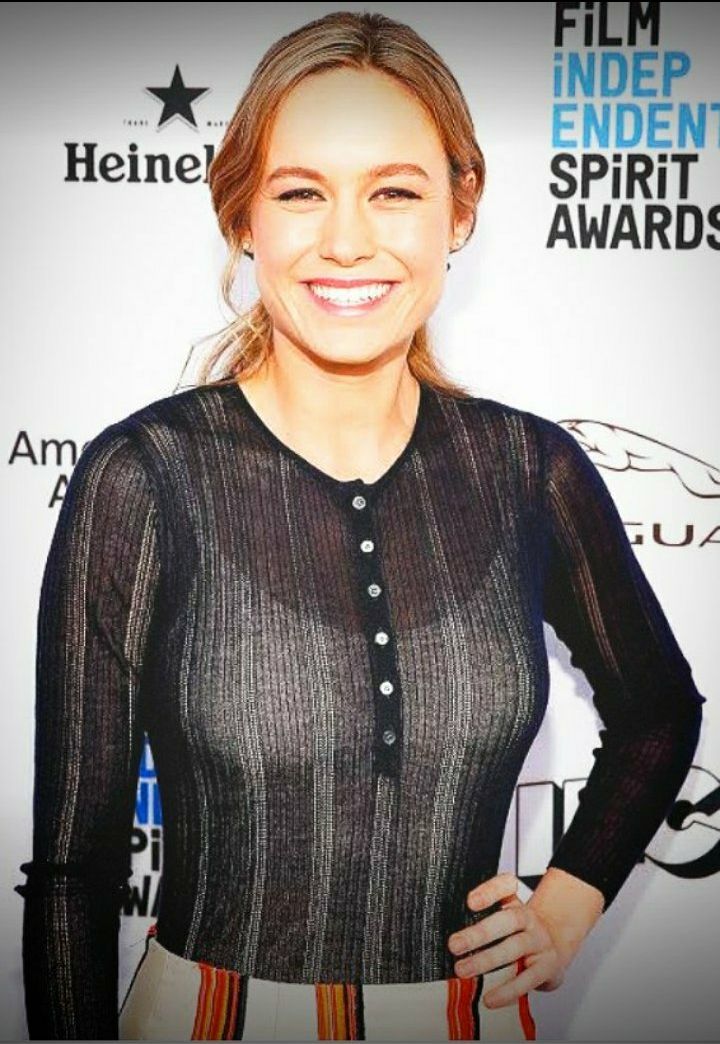 Wondering what an amazing view we might have if Brie Larson wasn't wearing her undershirt under ...