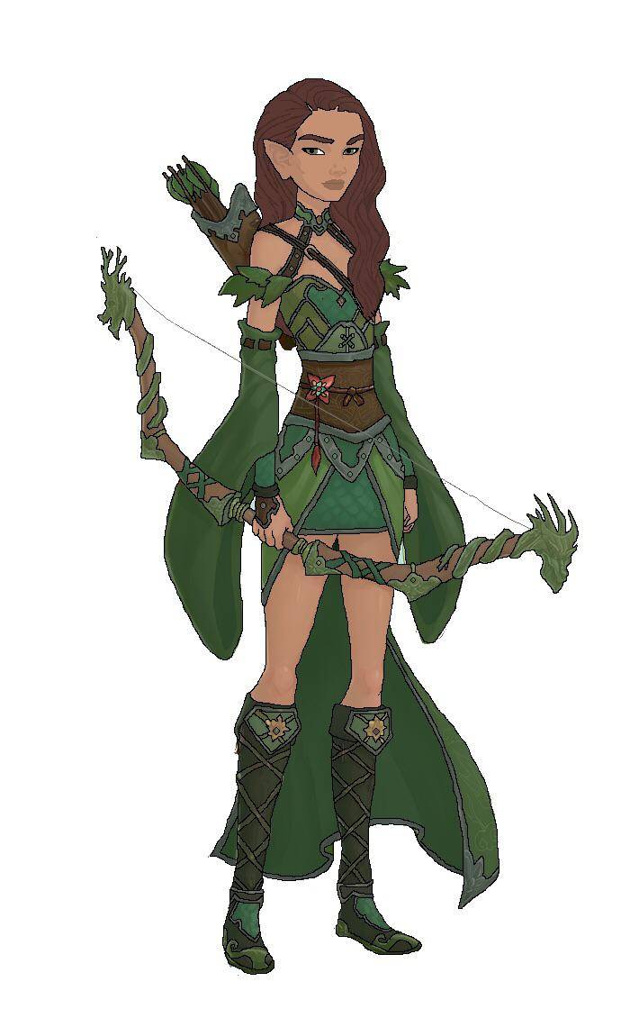 Female wood elf concept art (Forgotten Realms) | Scrolller