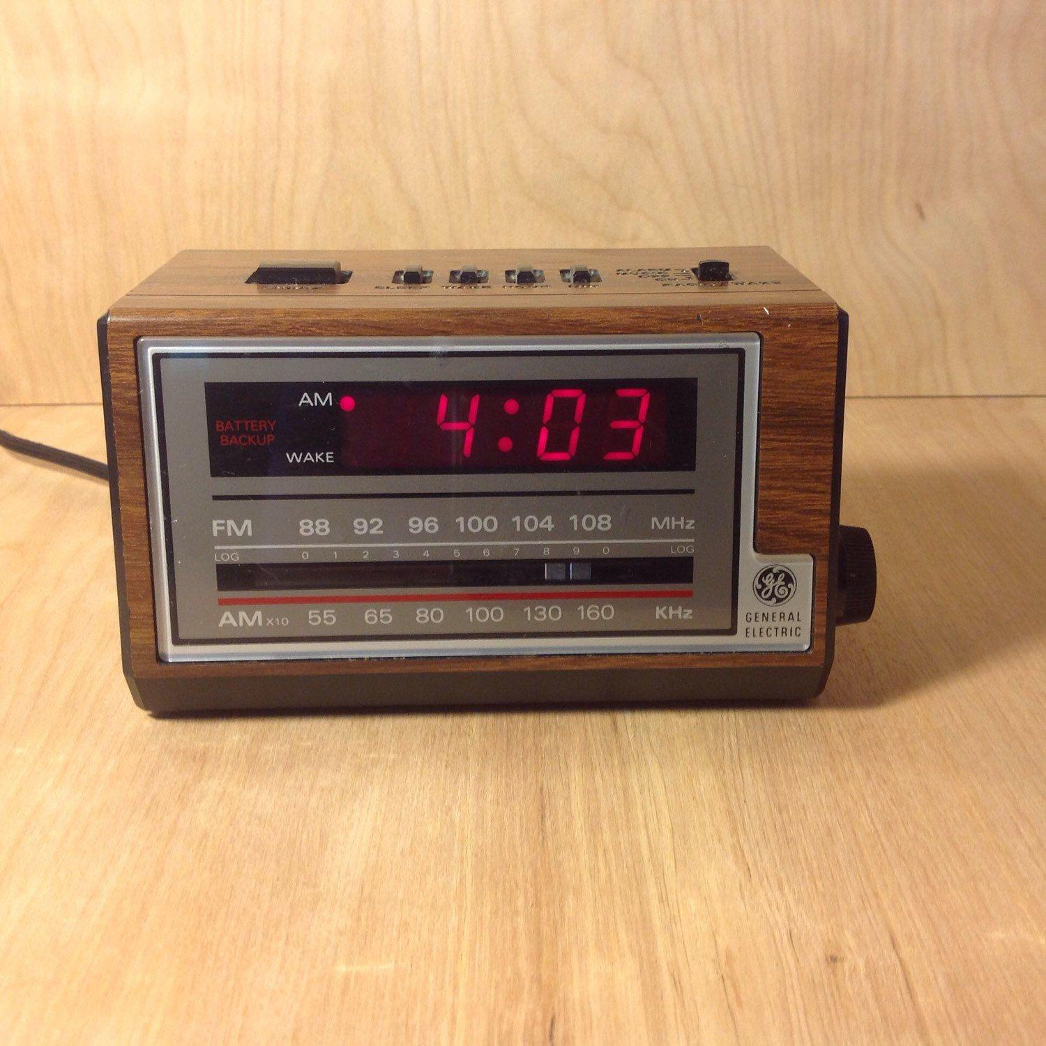Wooden plated alarm clock. When I was sleeping over at my grandma. | Scrolller