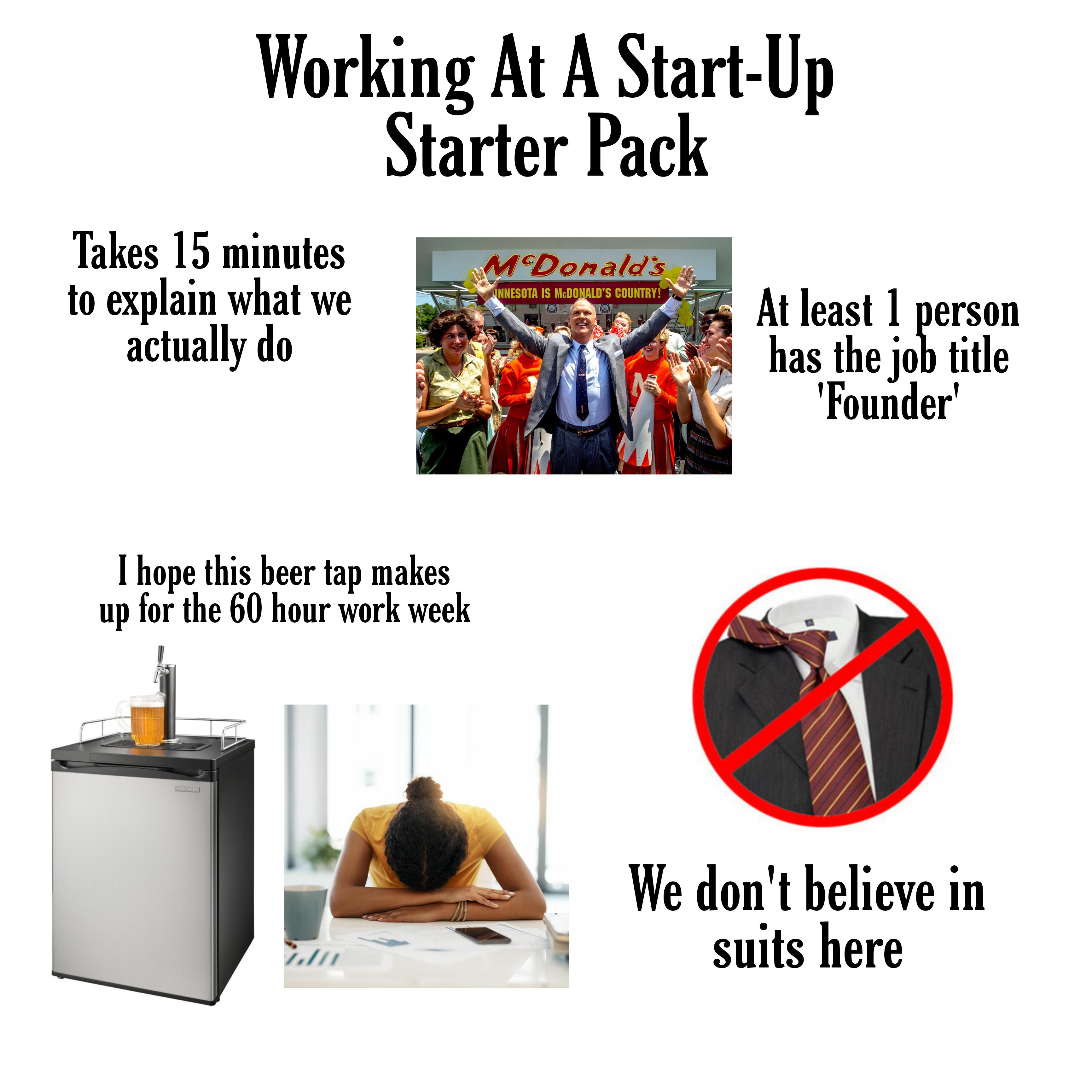 Working at a Startup Starter Pack | Scrolller