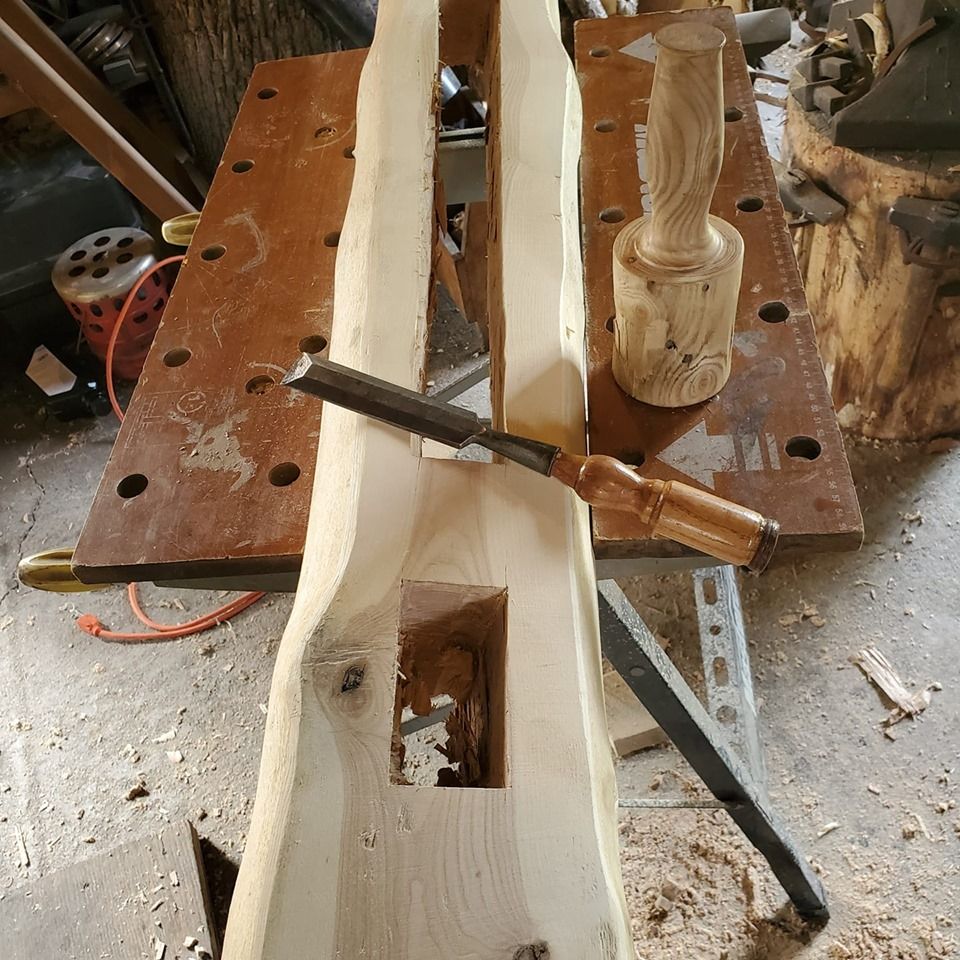 Working on a pole lathe using a green-ish Ash log as the base. How do I keep it from cracking ...