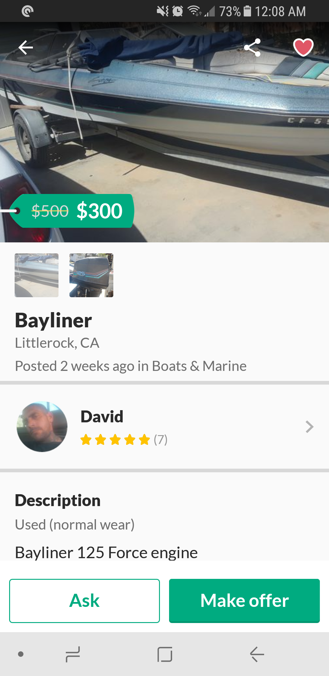 Worth buying Bayliner on offer up for $300? | Scrolller