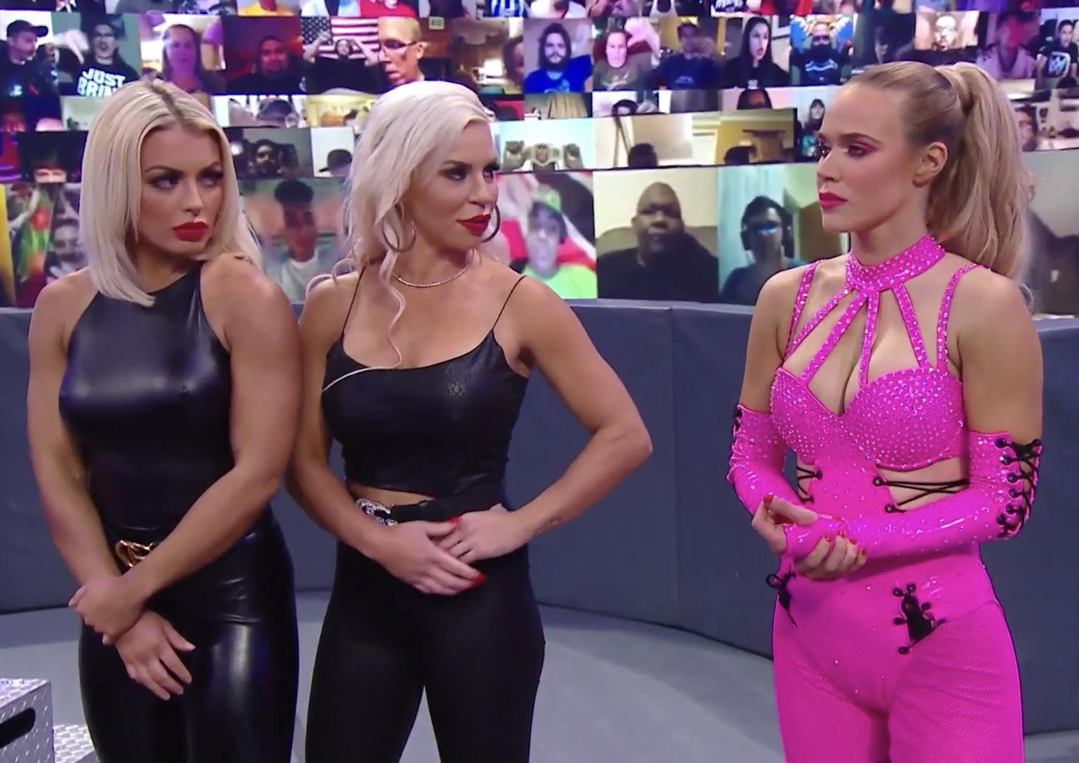 Wrestlers Mandy Rose, Dana Brooke, and Lana | Scrolller