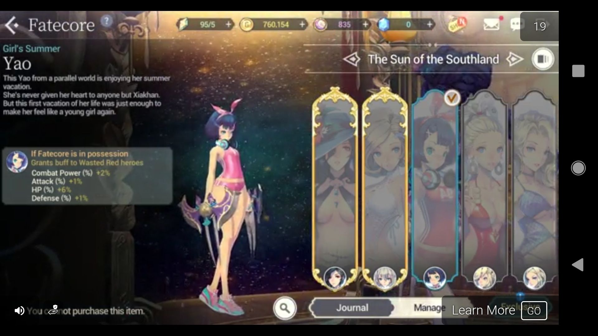 Yao Blue Fatecore buffs Wasted Red. This picture from ad while playing FFBE WoTV. | Scrolller