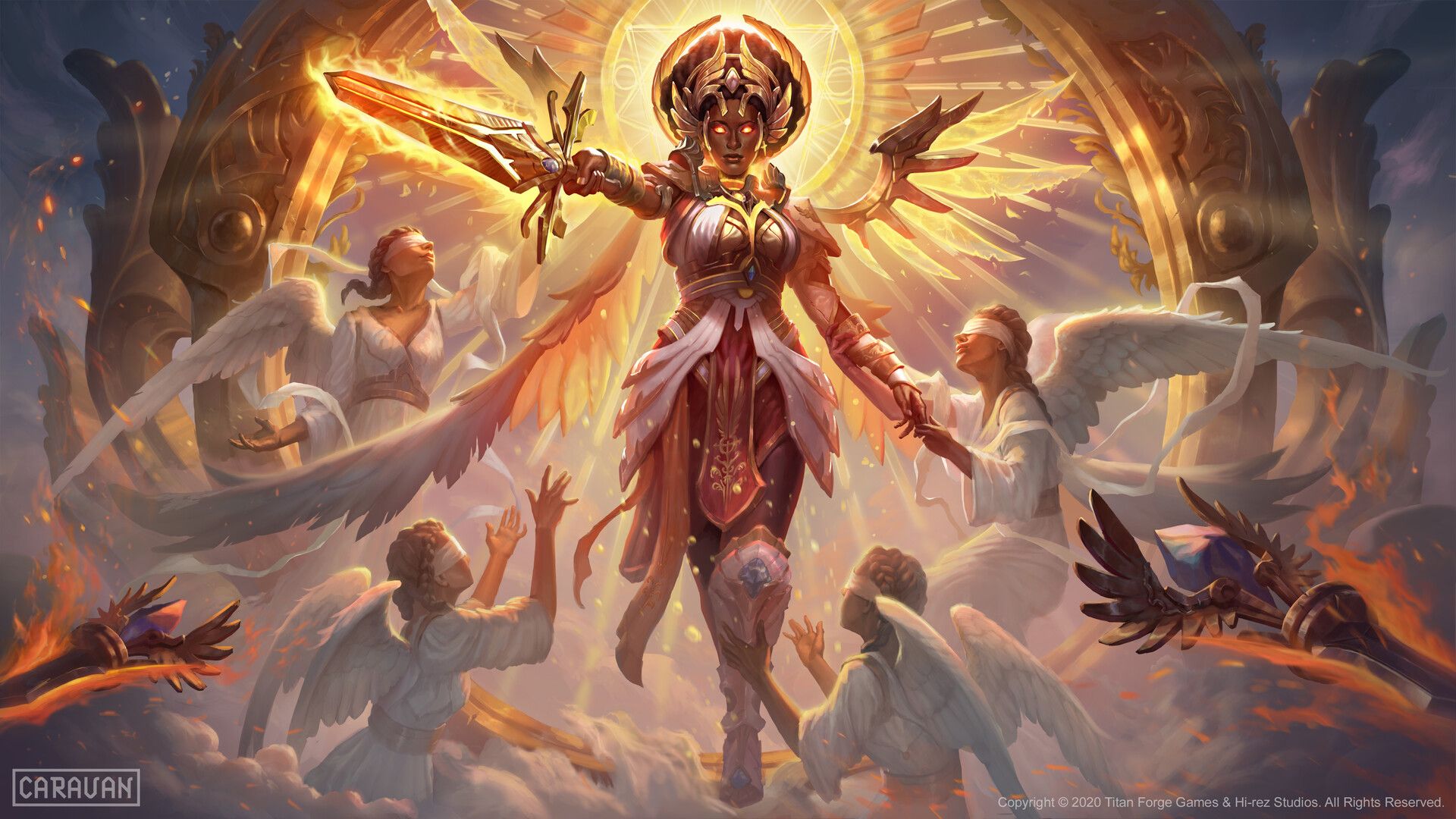 Yemoja Divinity Angel - SMITE, by Ramza Ardyputra | Scrolller