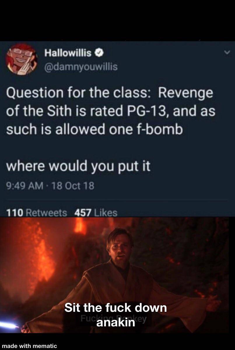 Yes anakin | Scrolller