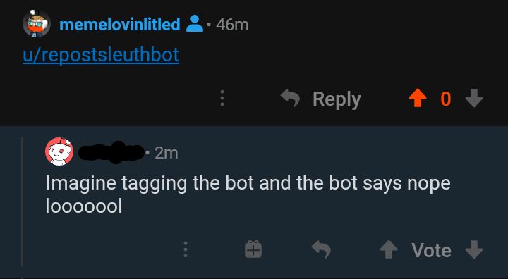 Yes, that's the point of repostsleuthbot | Scrolller