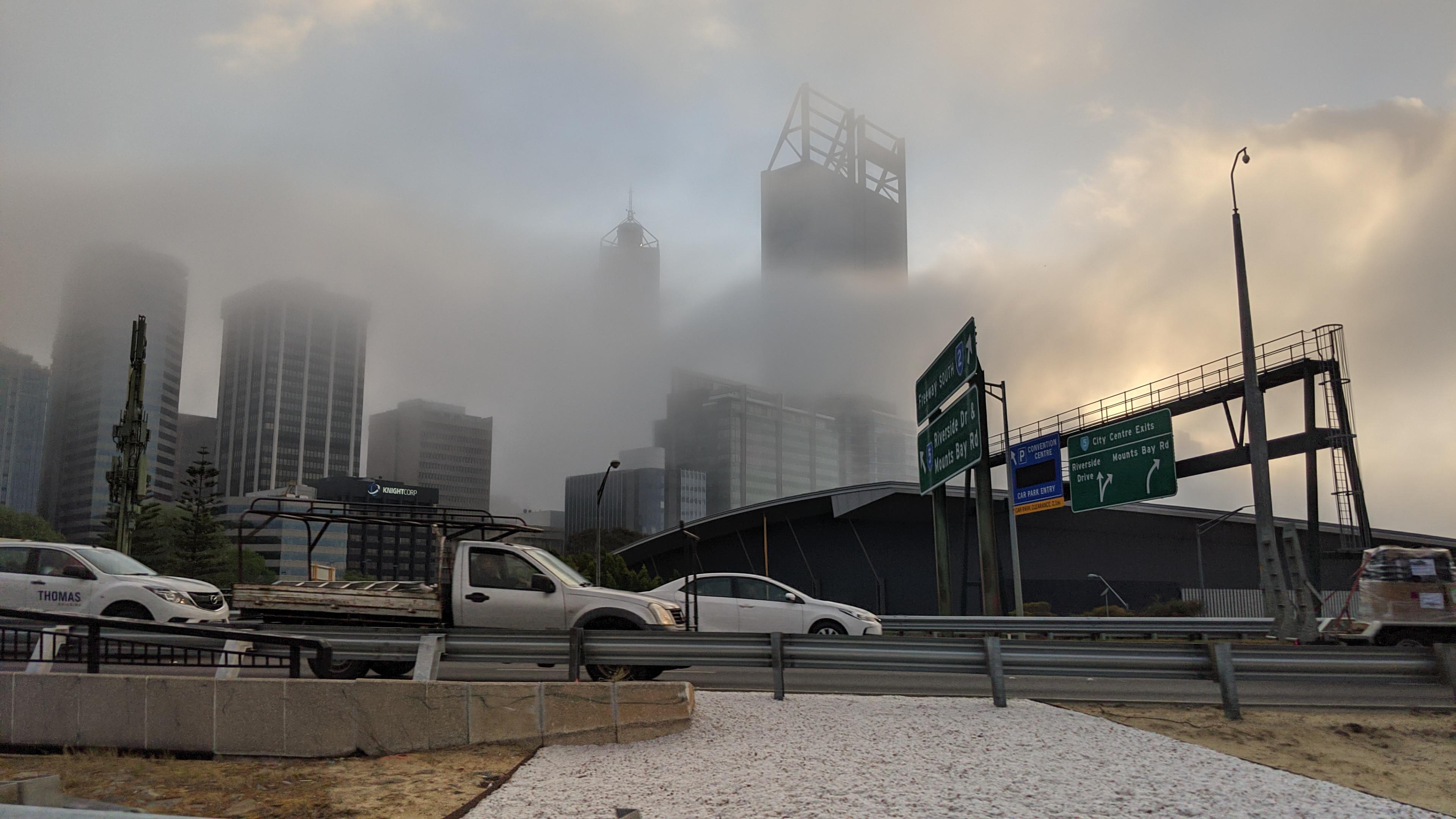 Yesterday's eerie fog | Scrolller