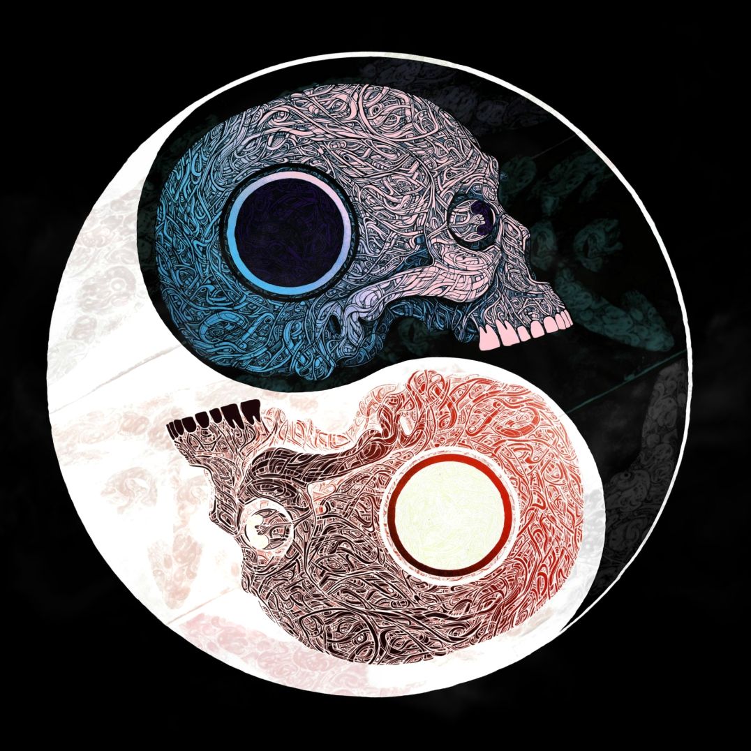 Ying Yang Skull | Scrolller