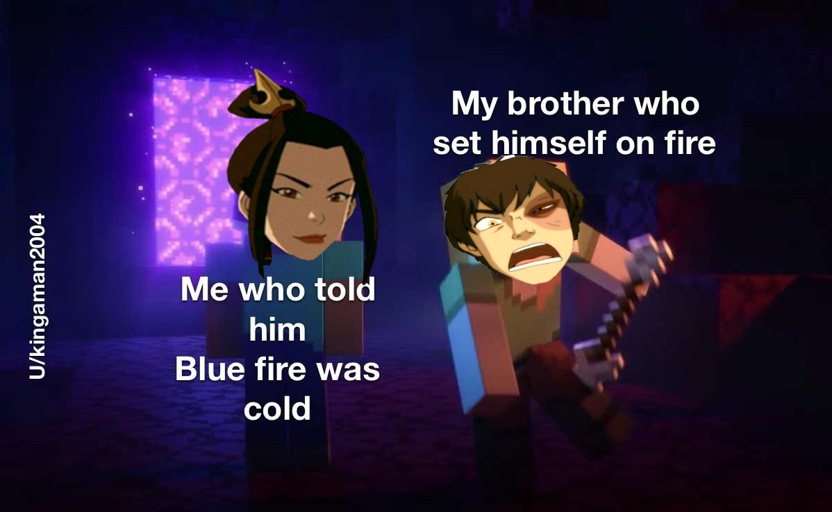 You can touch it, Zuzu. Blue means cold. | Scrolller