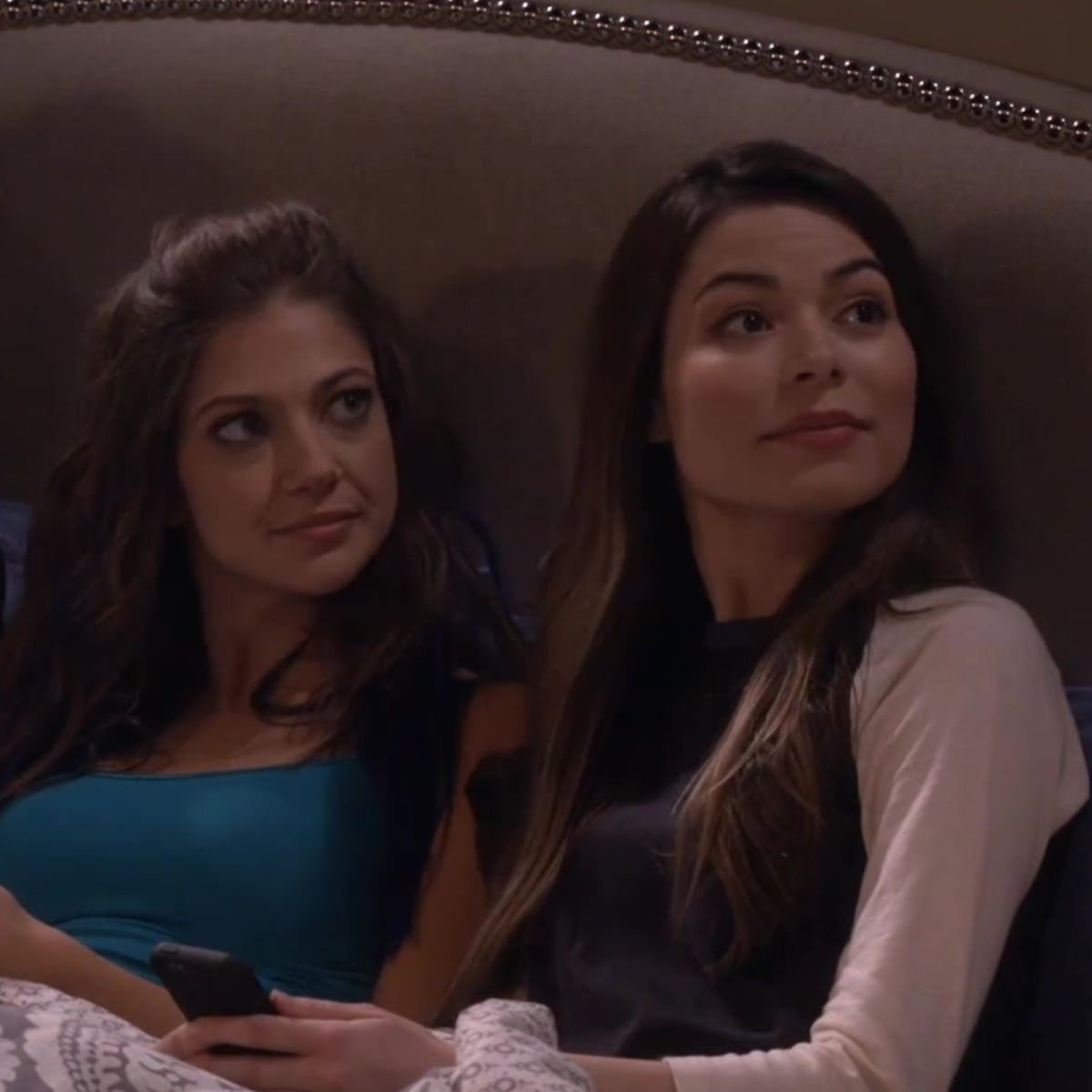 You come home and you find Mia Serafino and Miranda Cosgrove in your bed. How would you fuck ...