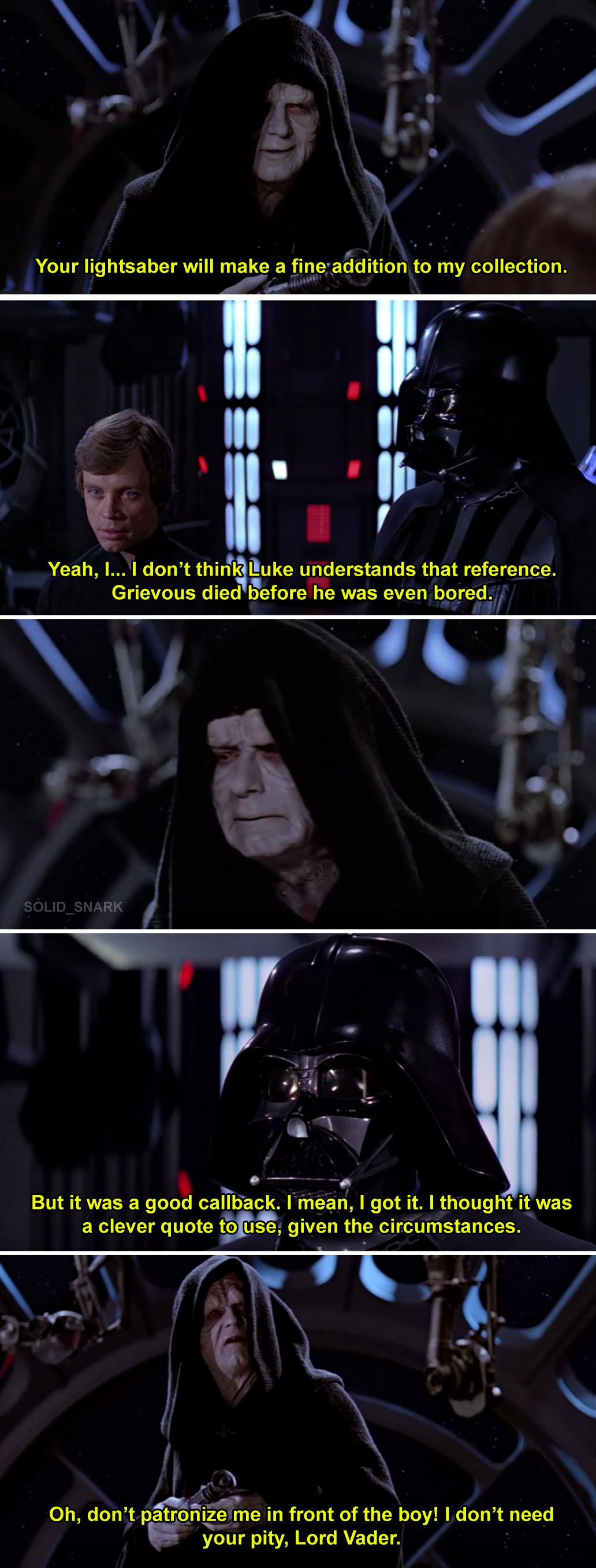 Your lightsaber will make a fine addition to my collection! | Scrolller Your lightsaber will make a fine addition to my collection! | Scrolller