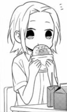 Yuki from Horimiya munching a borgar | Scrolller