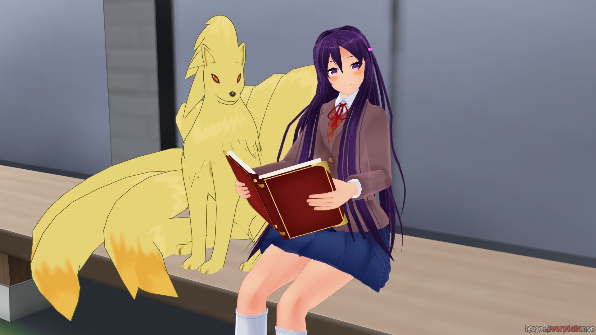 Yuri reading with Ninetales | Scrolller
