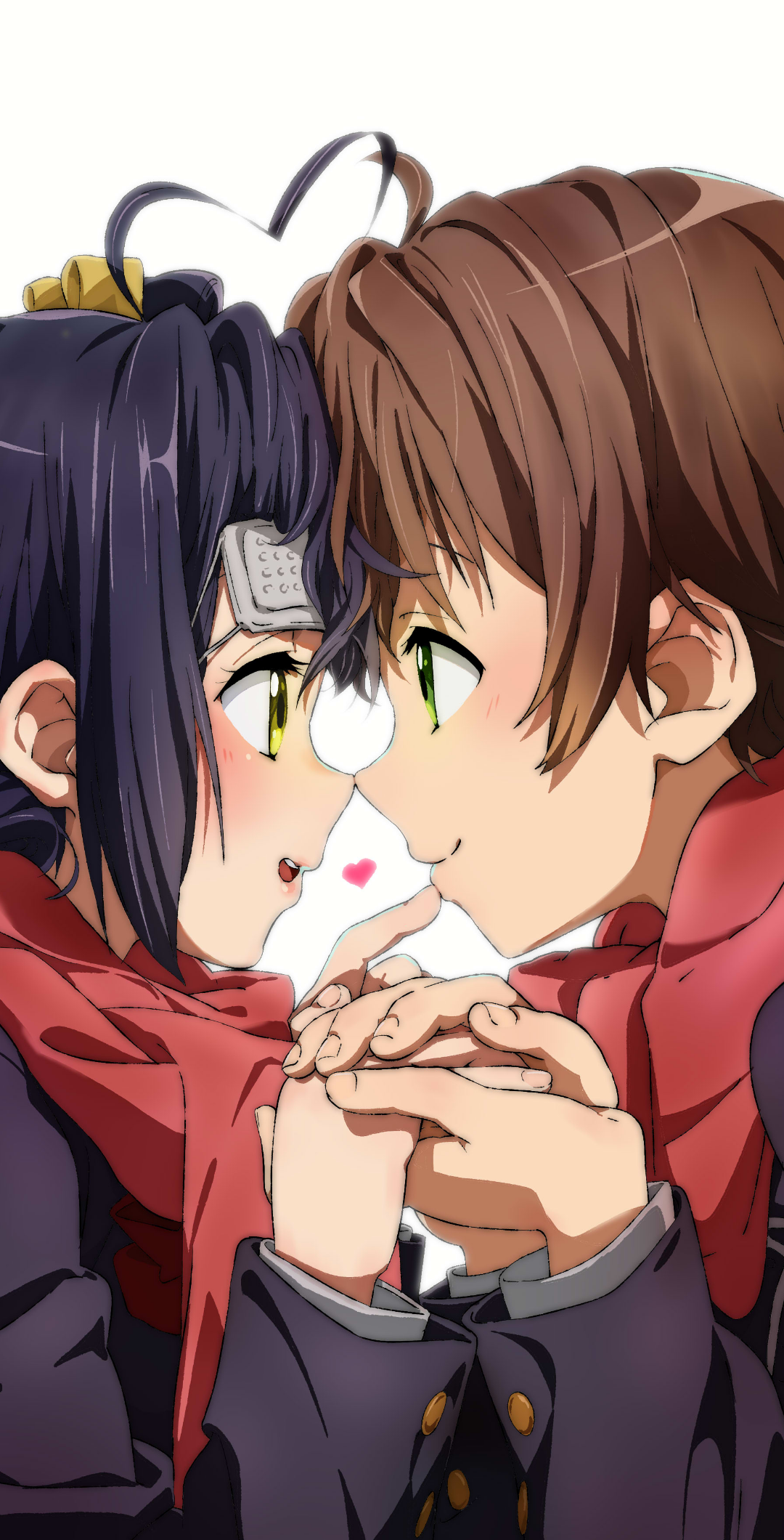 Rikka and Yuuta touching noses | Scrolller