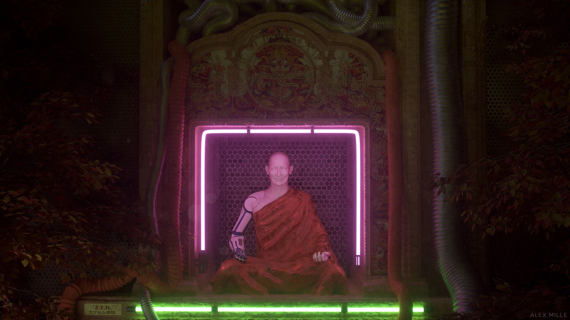 Z.E.N. Capsule Temple by Alex Mille [OC] | Scrolller