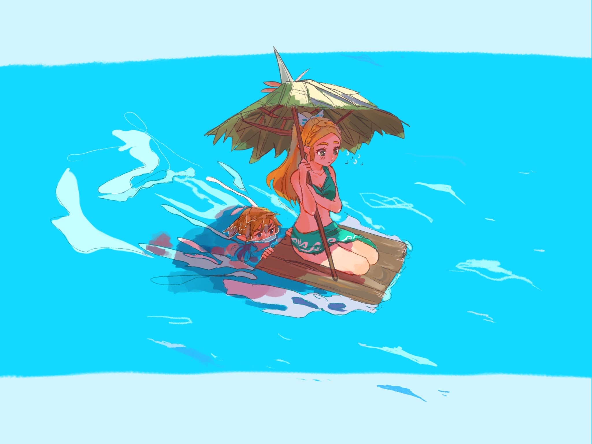 Zelda is on a raft! [BotW] | Scrolller