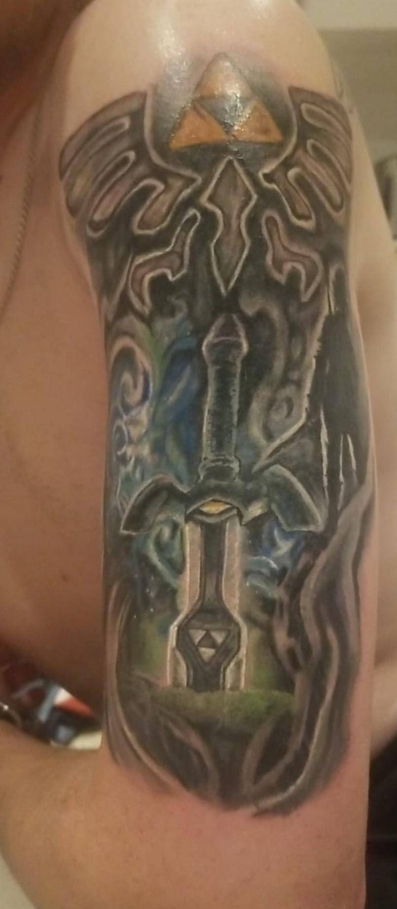 Zelda sleeve in progress. To be continued... | Scrolller