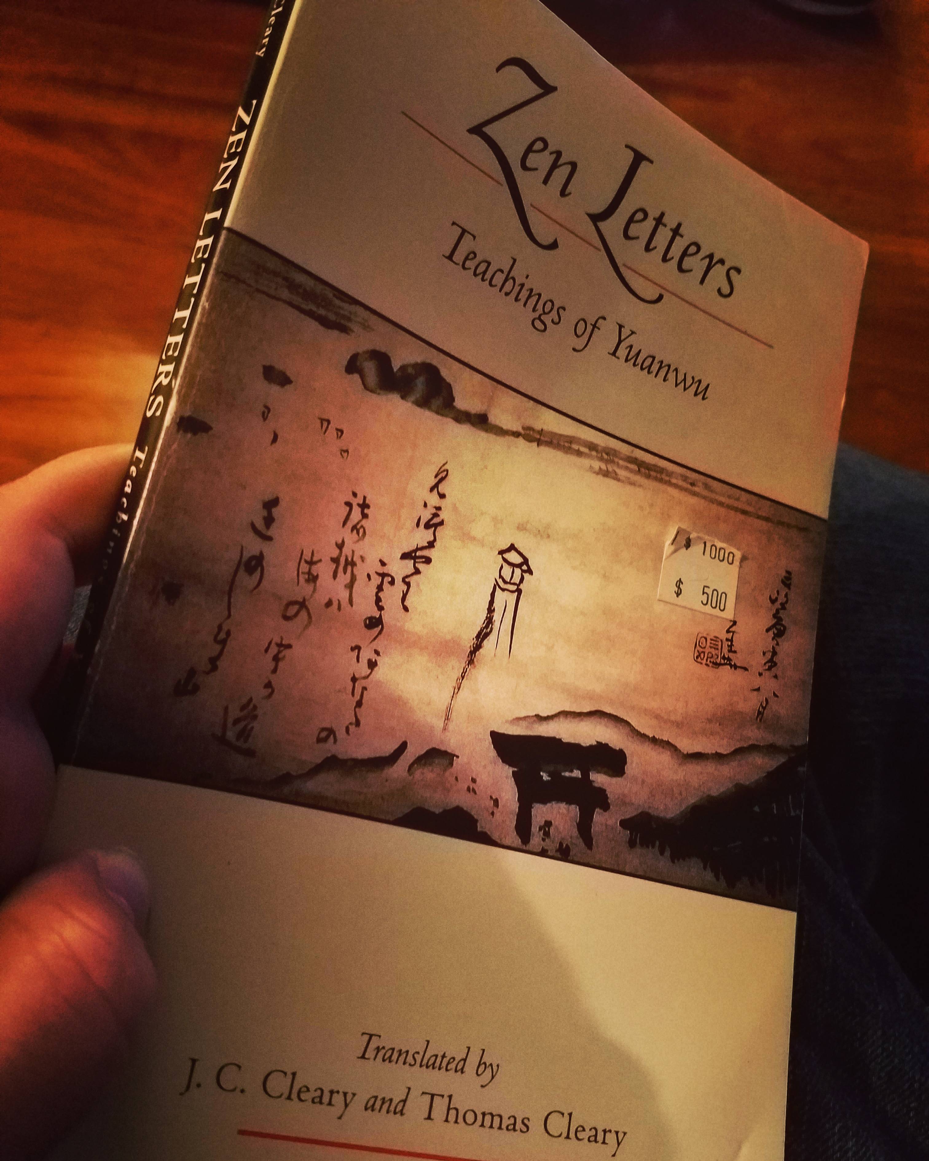 Zen Letters, Teachings of Yuanwu -- he's one of the Masters I know least about. Excited to hop ...