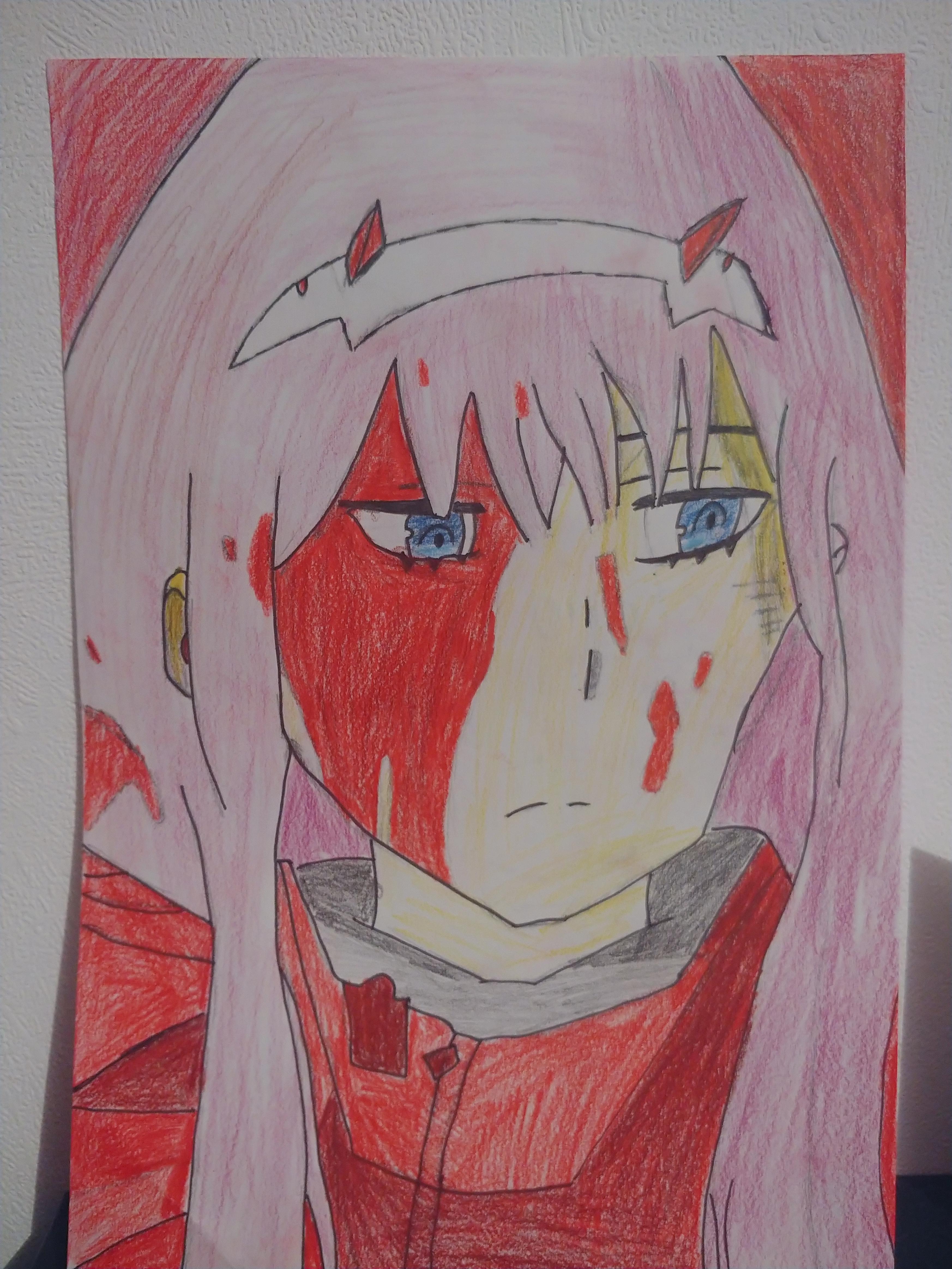 Zero Two Art from my friend @vareexius | Scrolller