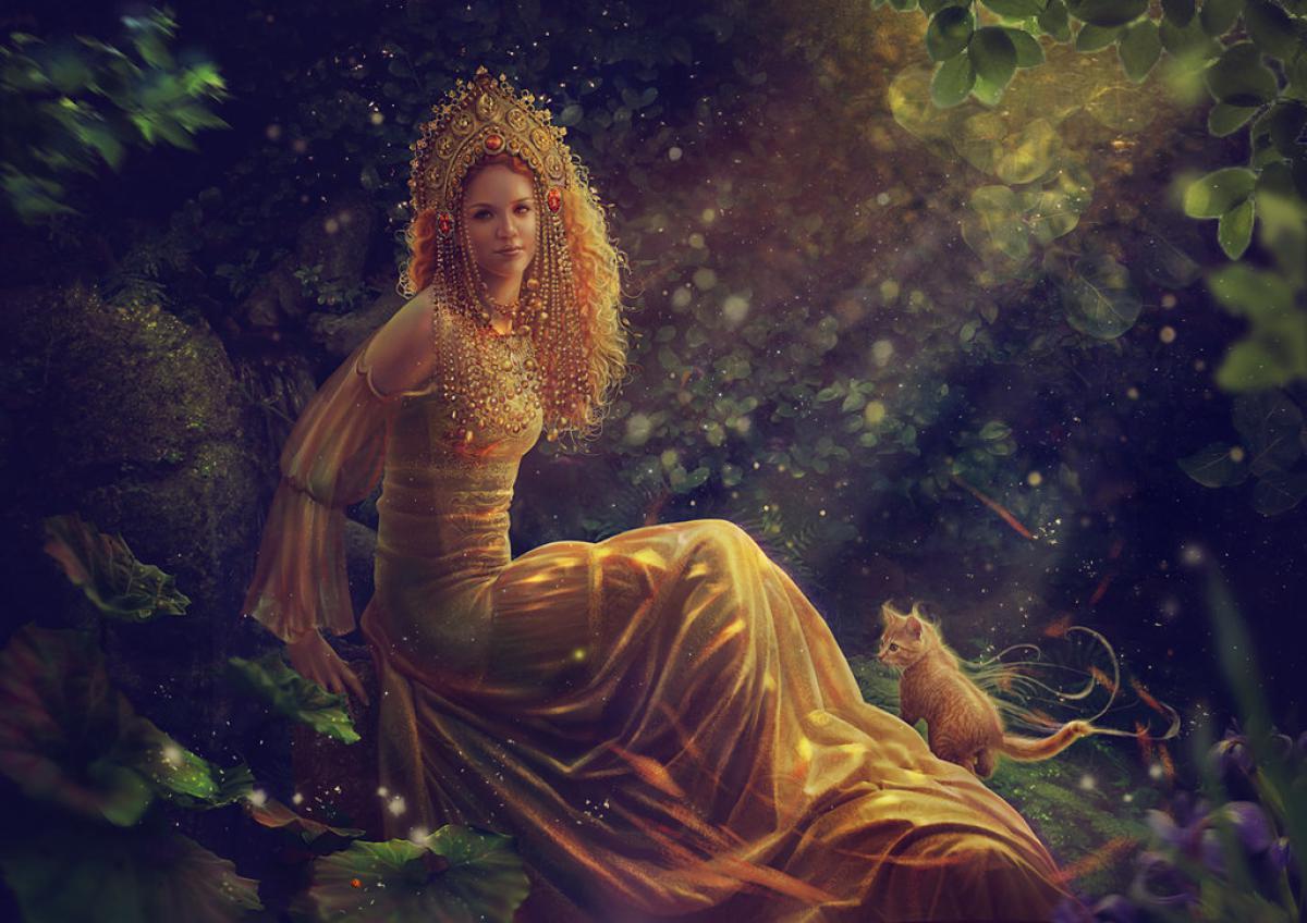 Zlata Maya, Slavic Goddess of Nature, by Vasylina Holodilina | Scrolller